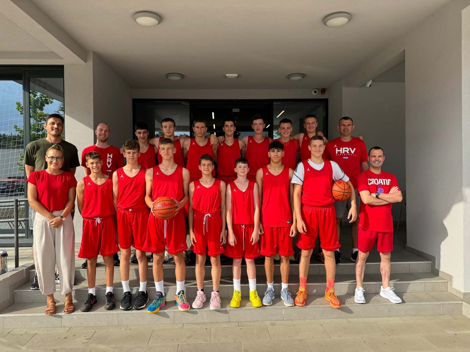 CROATIAN U14 BASKETBALL TEAM TRAINING AT APFEL ARENA - APFEL ARENA