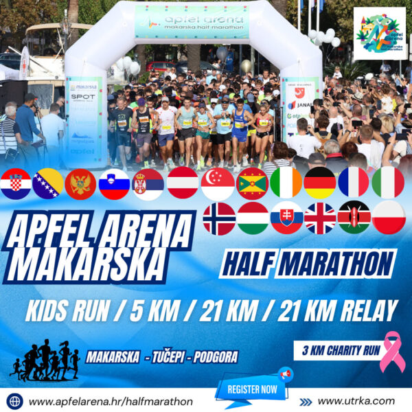Apfel Arena Makarska Half Marathon 2025 - APFEL ARENA